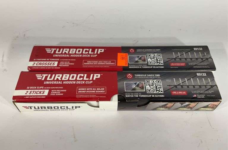 Turbo clips, includes two crosses and two sticks, hidden deck clips ...