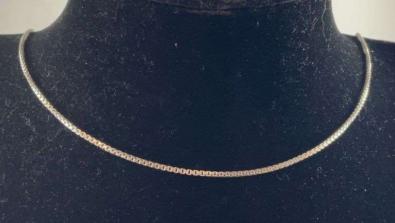 Italy sterling silver chain 20in, 4.63g - Hash Auctions