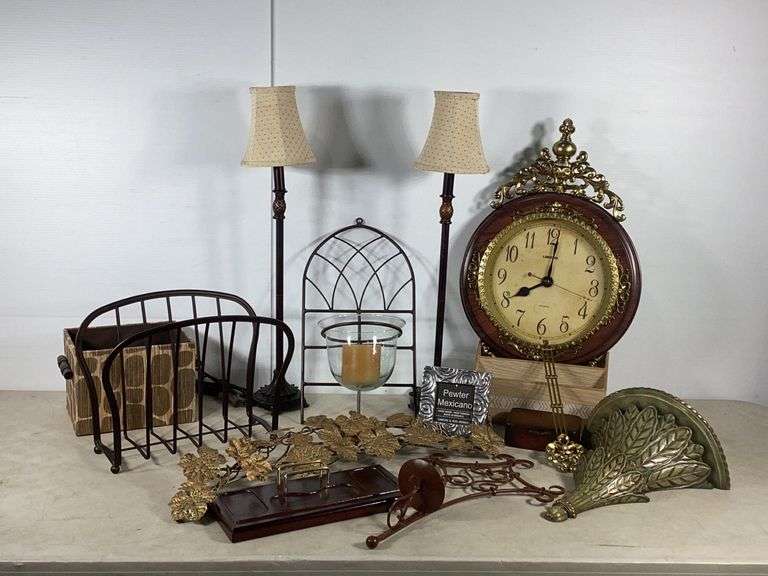 Home Decor, includes Lisheng Clock, Table Lamps, Organizers,etc. (Sc ...