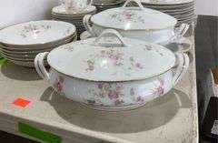 Set of Union T floral painted china, made in Czechoslovakia, one with ...