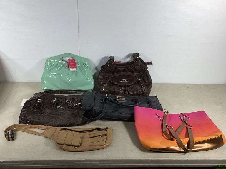 Protocol 5 Handbags & 1 Fanny Pack, includes bebe, Rosetti, Candies ...
