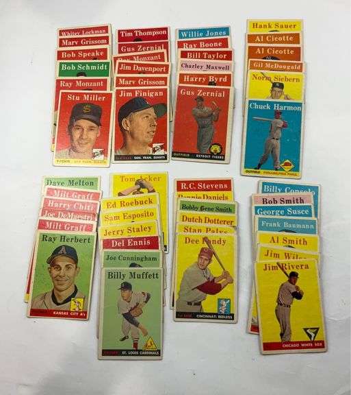 1958 Topps Baseball 50 Card Lot - Hash Auctions