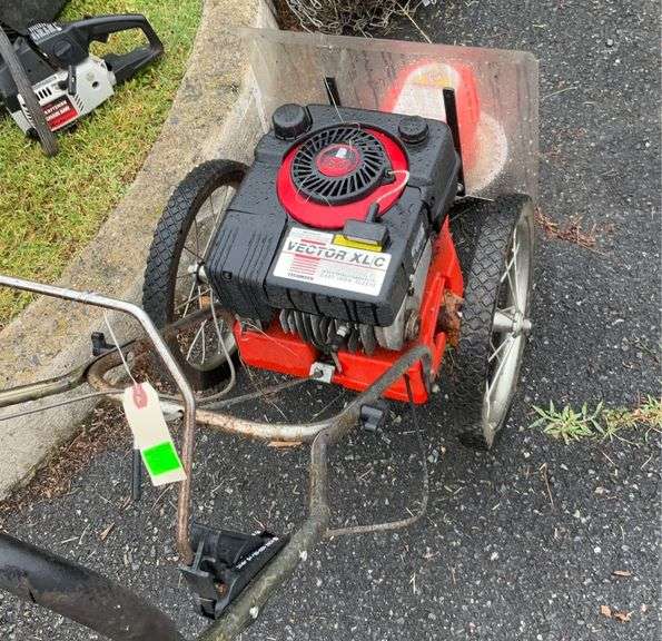 Vector XLC industrial cast iron sleeve walk behind string trimmer. Has ...