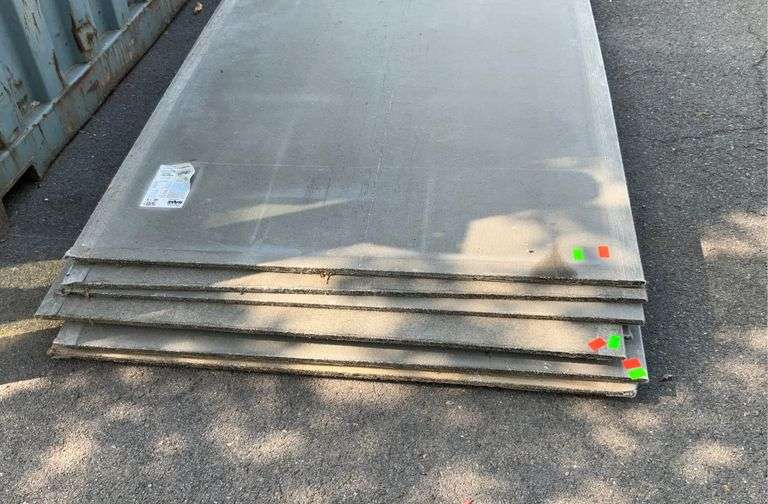 Perma base cement boards, seven total, 5/8”, 48”x8’ - Hash Auctions