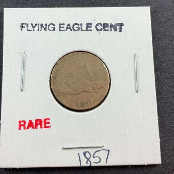 1857 flying eagle cent - Hash Auctions
