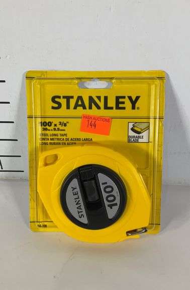 Stanley 100’ tape measure - Hash Auctions