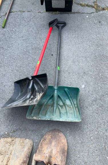 Two snow shovels - Hash Auctions