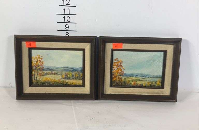 Pair of framed paintings on canvas by local artist from Waterford, VA ...