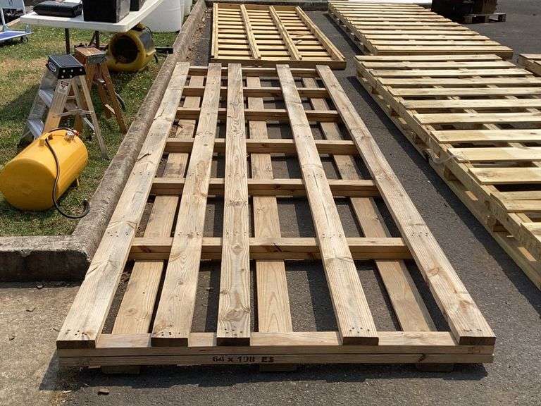 Heavy-Duty Long Pallets 62”x198”x6 1/4” - Hash Auctions