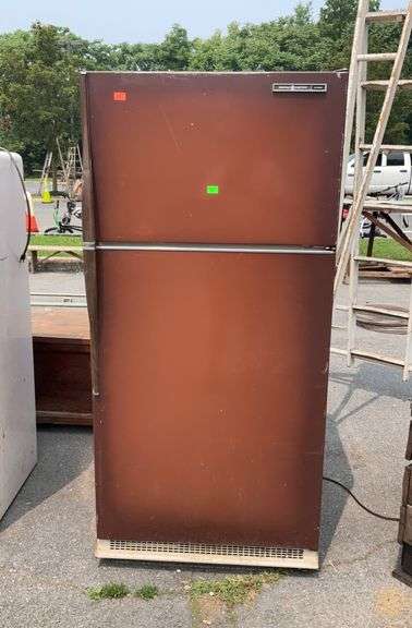 Older GE Refrigerator Brown 70s color, non tested condition and sells ...
