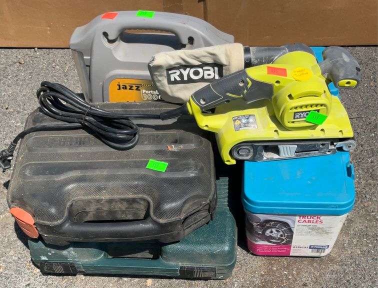 Tool cases, Ryobi sander(needs brushes)etc. - Hash Auctions