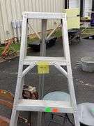 Aluminum Orchard Ladder by Stokes Ladders - Hash Auctions