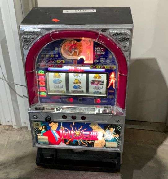 Banpresto anime themed Olympia slot machine. Cart does not convey ...