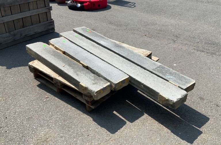 Four concrete Header Blocks, 48&72” long - Hash Auctions