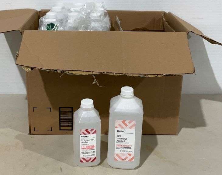Box of isopropyl alcohol - Hash Auctions