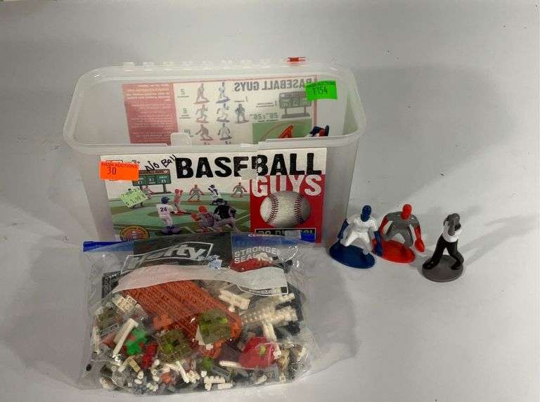 Toys, includes baseball guys figures and legos - Hash Auctions