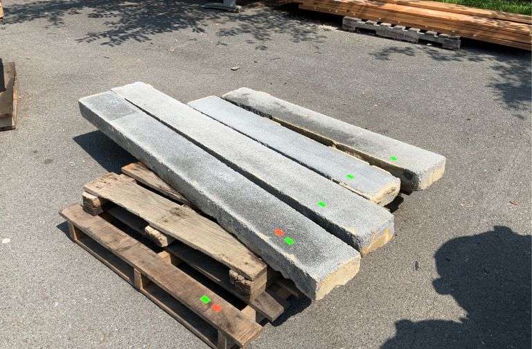 Four concrete Header Blocks, 48&72” long - Hash Auctions