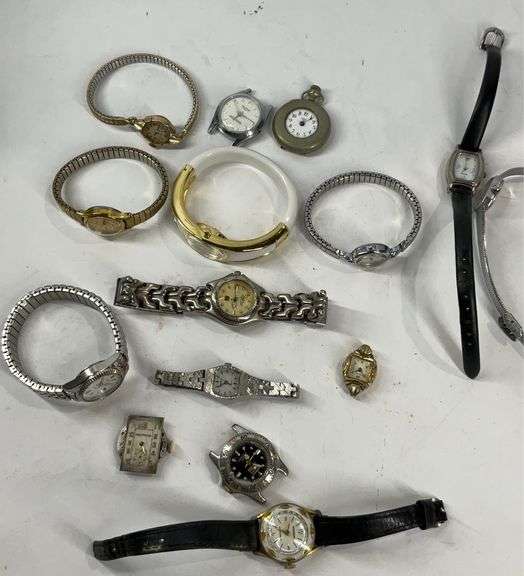 Wrist watches and watch heads none running - Hash Auctions