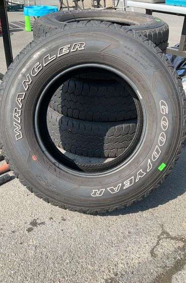 Set of four Goodyear all-terrain wrangler tires,LT275/70R18 - Hash Auctions