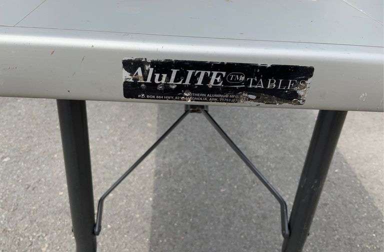 AluLite Tables, Look here at this 6 foot aluminum table, folding legs ...