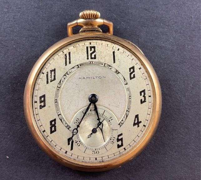 Hamilton Pocket Watch - Not Running missing face - Hash Auctions