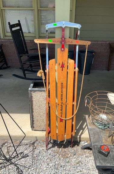 Gladding American Flyer snow sled - Hash Auctions