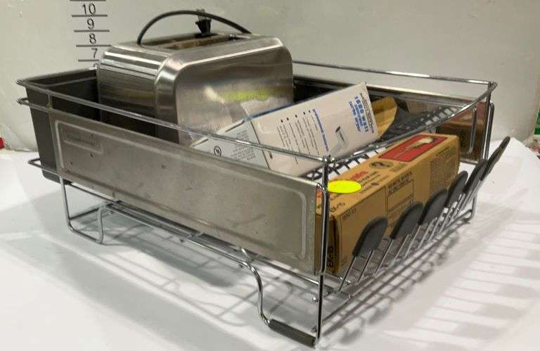 Williams and Sonoma drying rack only, electric knife, compact hairdryer ...