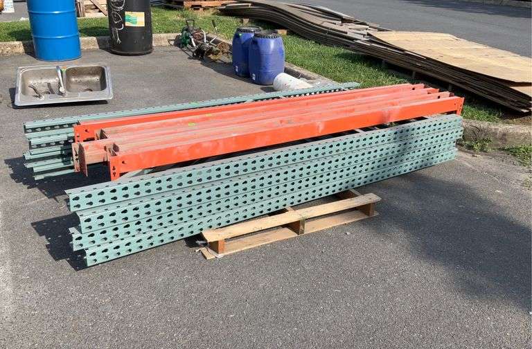 Pallet Racking Lot, getting four 8 foot tall uprights, and six 8 foot ...