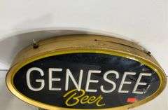 Double sided Genesee Beer advertising sign, 21.5x12, does not work ...
