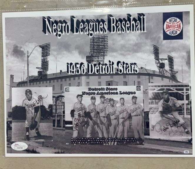8x10” autograph Pedro Sierra Negro Leagues 1956 Detroit Stars. 3 ...