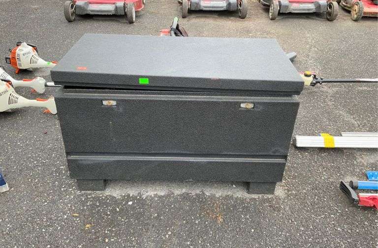 36” Job Box Exterior sprayed with Bed Liner, has locks and keys, good ...