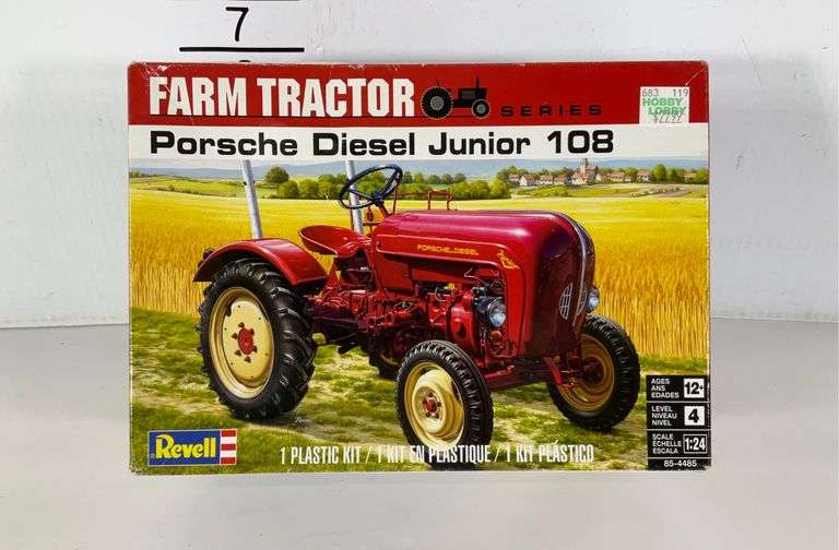 Revell model kit. Farm Tractor Series. Porsche Diesel Junior 108 ...