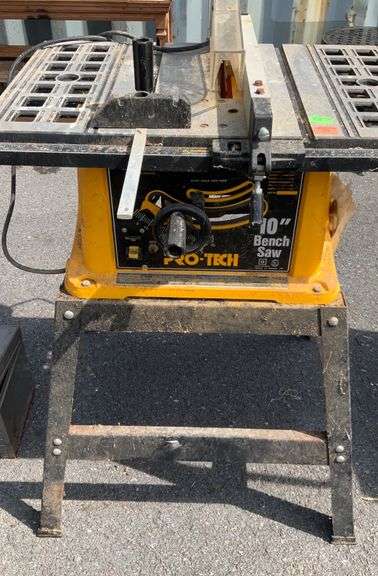 Pro-Tech 10” bench saw - Hash Auctions