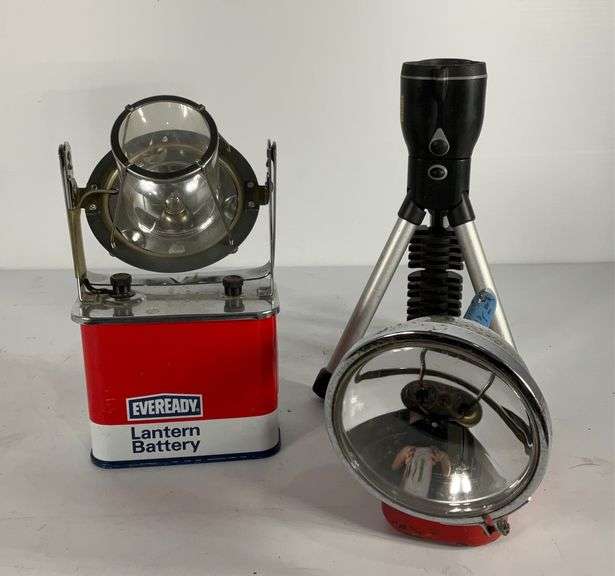 One Eveready lantern and one big beam lantern. Also a Stanley ...