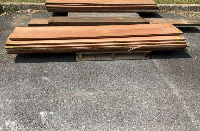 7pcs of rough cut cherry lumber boards 1”thick , between 14-17”W, about ...