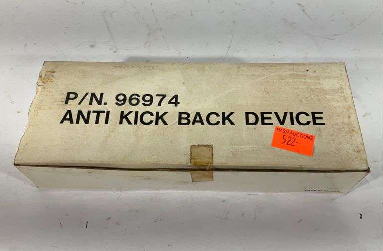 Anti kick back device - Hash Auctions