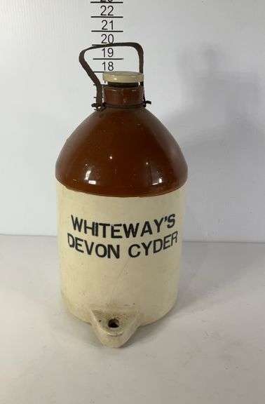 Vintage Whiteway’s Devon Cyder jug. Large 20L - Hash Auctions