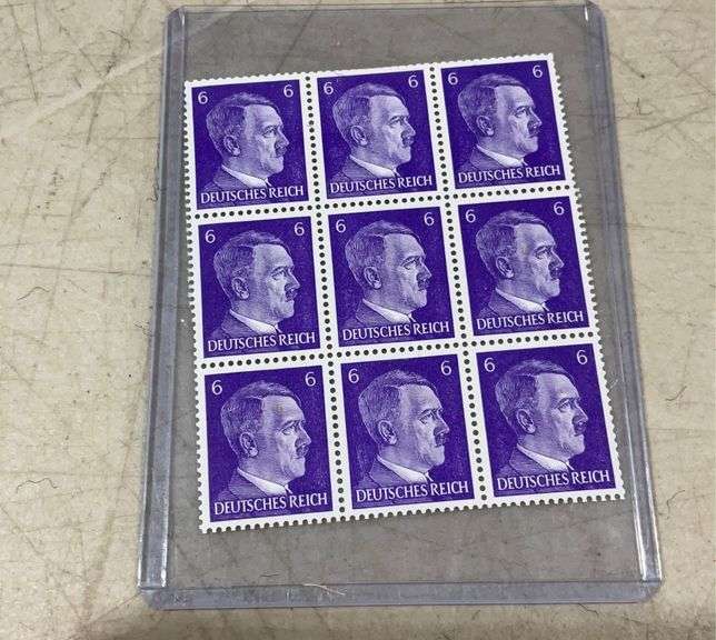 9 Adolph Hitler Deutches Reich stamps - Hash Auctions