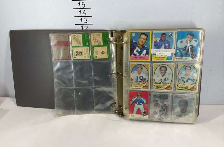 Binder full of vintage Dallas Cowboys trading cards, ‘60s, ‘70s, and ...