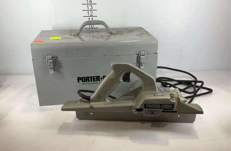 Porter Cable Porta-Plane 126 tool with 17” metal case, powers on - Hash ...
