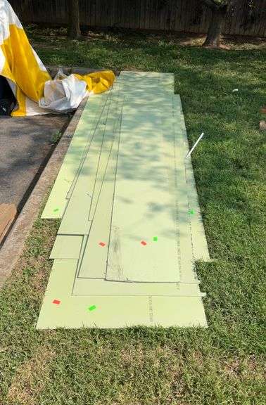 Alucobond board sheets, miscellaneous sizes, 10 plus pcs. - Hash Auctions