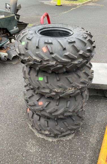 Set of four 4-Wheeler or side by side ATV Tires on Rims, Goodyear ...