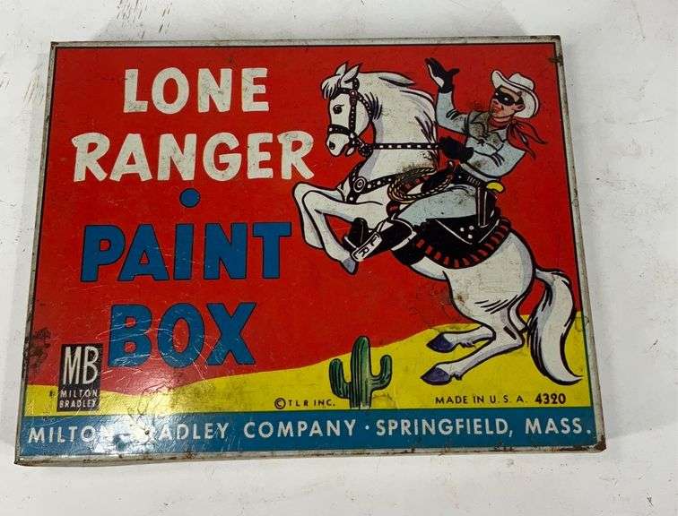 Lone Ranger paint box Milton Bradley Company made in USA 4320 - Hash ...