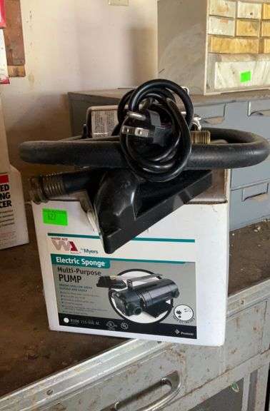 Electric sponge multi-purpose pump(non tested by Hash) - Hash Auctions