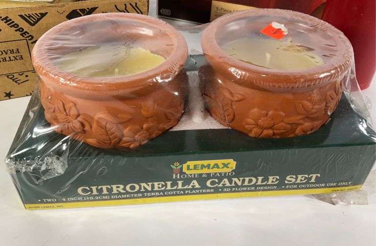 Box of candles. Citronella, LED and more. - Hash Auctions