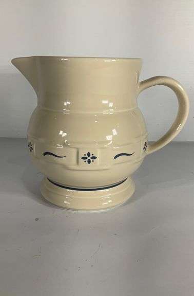 Longaberger pottery pitcher. - Hash Auctions