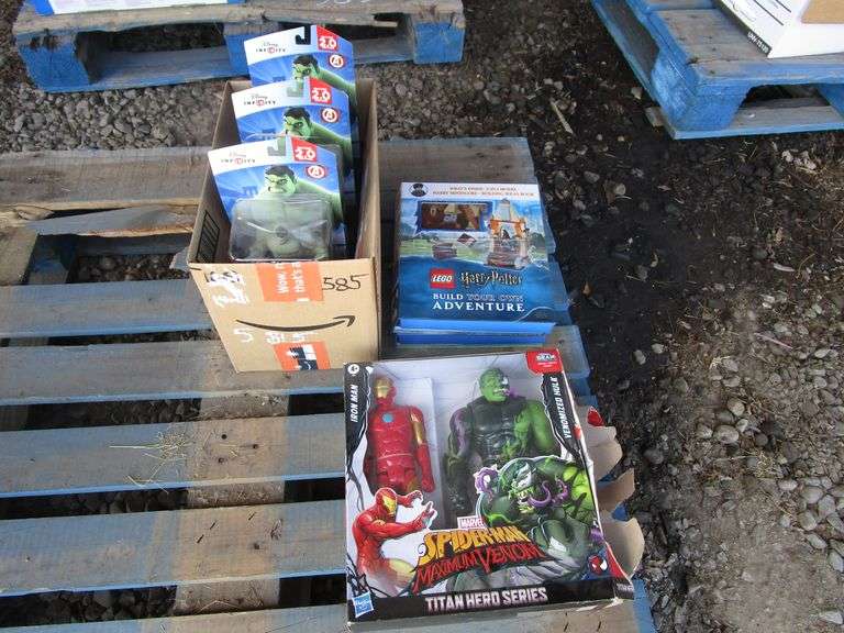 PALLET SPIDER-MAN, HARRY POTTER, HULK ACTION FIGURES - Heaverlo ...