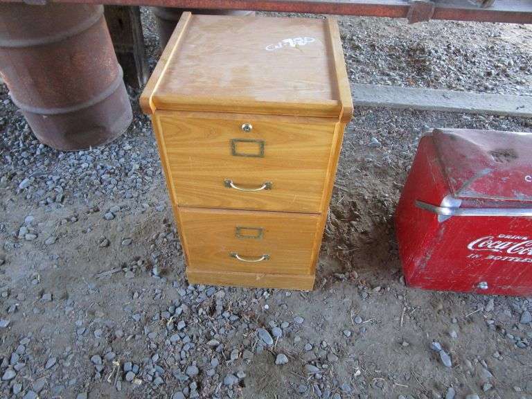 WOOD FILE CABINET - Heaverlo Northwest Auctions