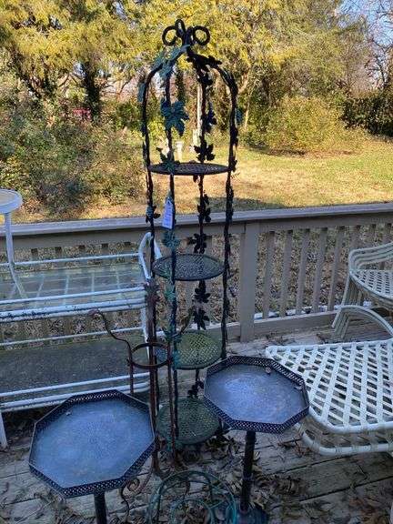 Assorted Metal Plant Stands - Halfhill Auction Group