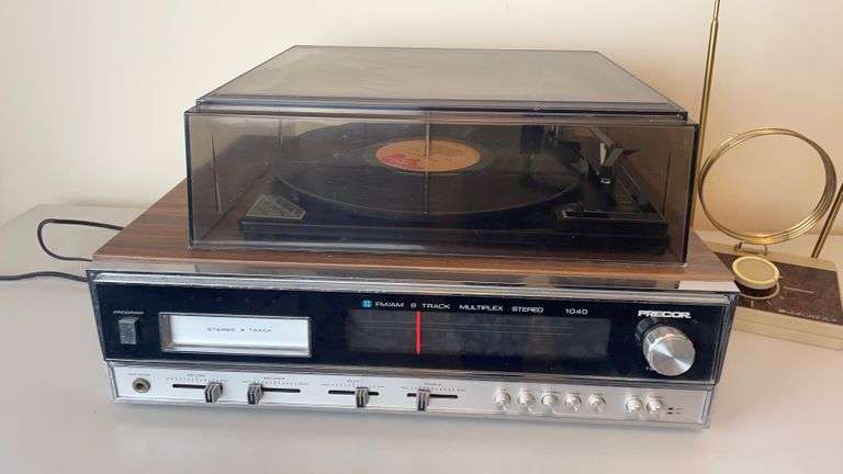 Precor Stero/ 8 Track / Record Player - Halfhill Auction Group
